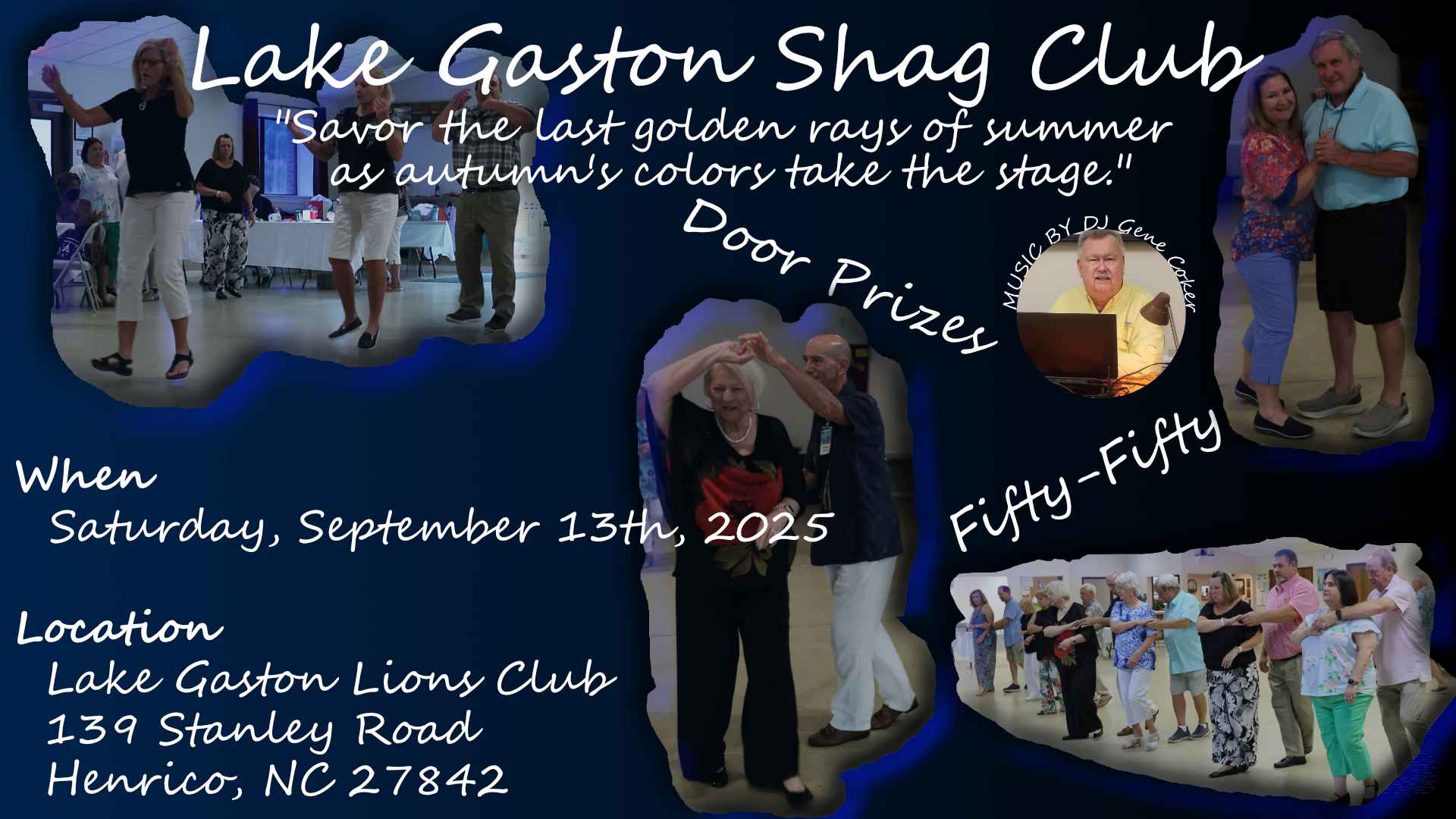 Event Calendar | Lake Gaston Shag Club